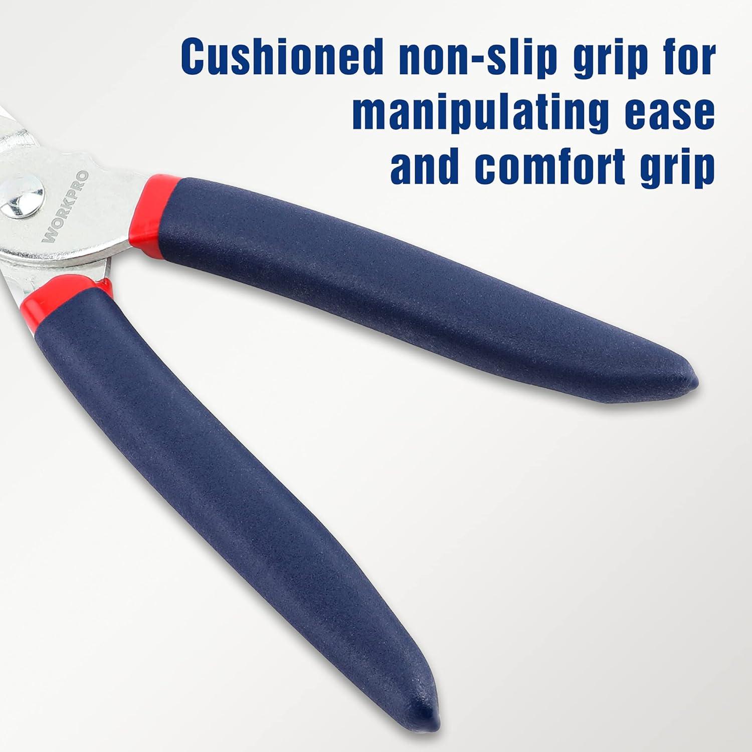 WORKPRO Hog Ring Pliers with 500 Pcs 3/4″ Hog Rings, Galvanized Steel ...